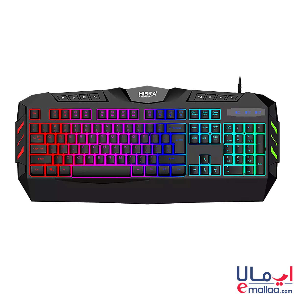 کیبورد باسیم گیمینگ Hiska مدل HX-KEG400